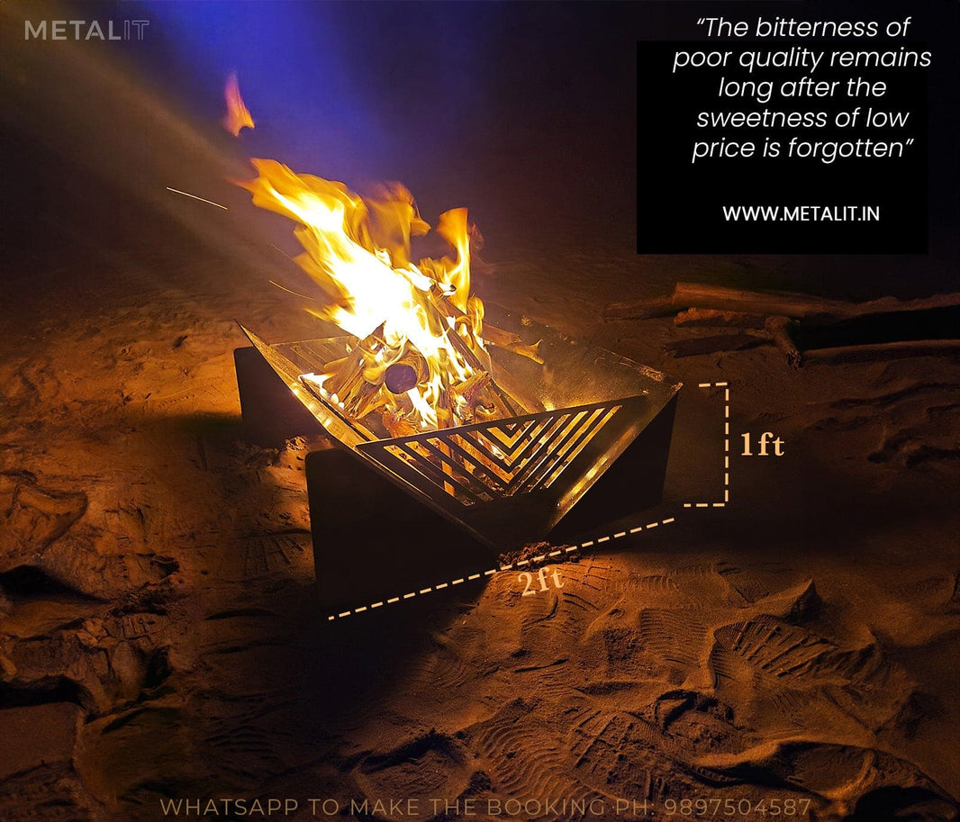 Buy Outdoor & Indoor Fire Pit Online In India – Metalit